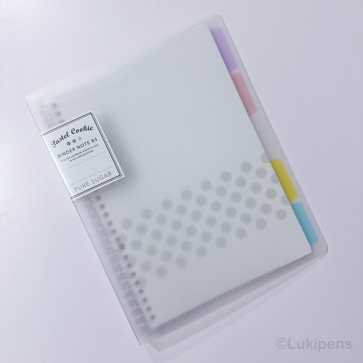 Binder Kokuyo - Pastel Cookie - B5 - 26 Anillos - Transparente – Lukipens