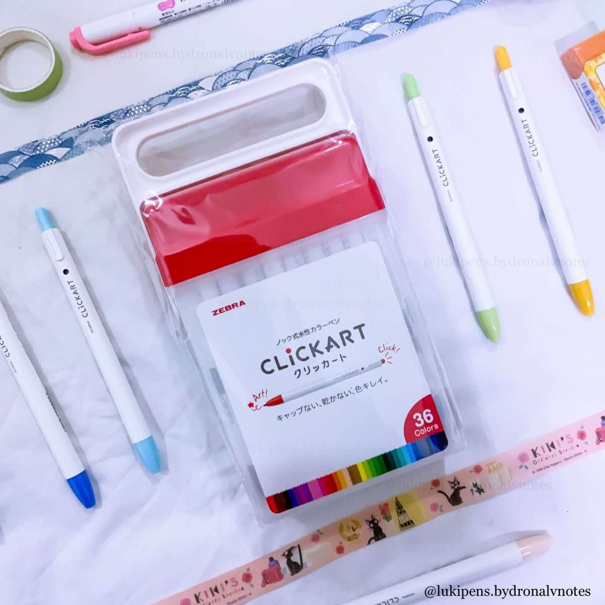 Marcadores Clickart de Zebra- Pack de 36 colores - 0.6 mm – Lukipens